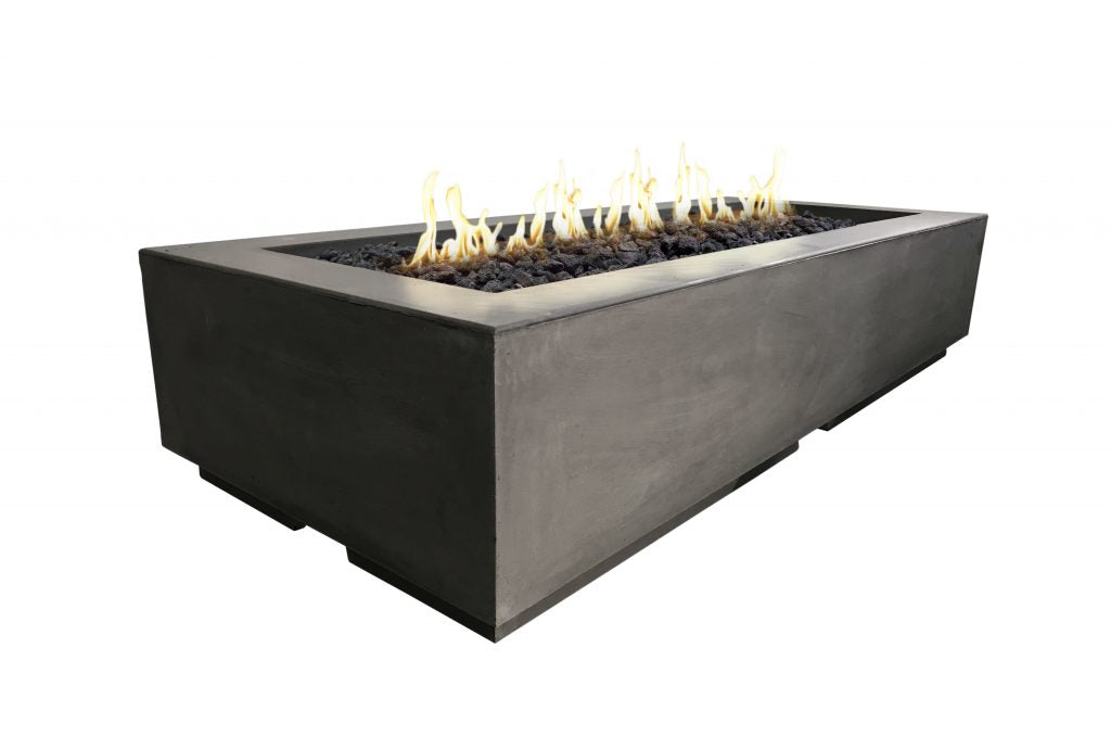Louvre Long Rectangle Fire Pit * & CAPO Fireside